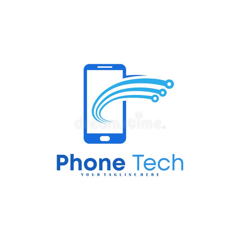 Phone Logo Vector Design Template Stock Vector - Illustration of ...