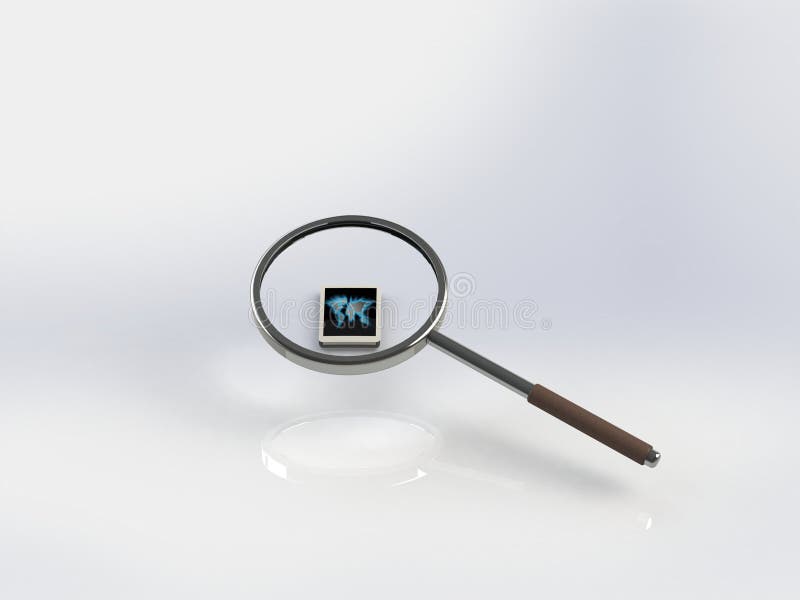 Phone through a Magnifying Glass Stock Photo - Image of phone, sign ...