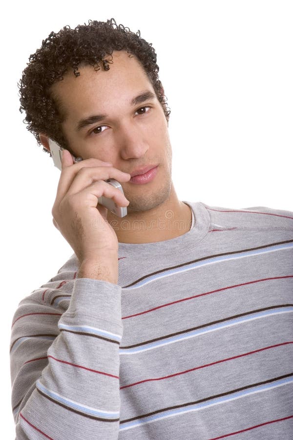 Man using cell phone stock photo. Image of view, technology - 12213740