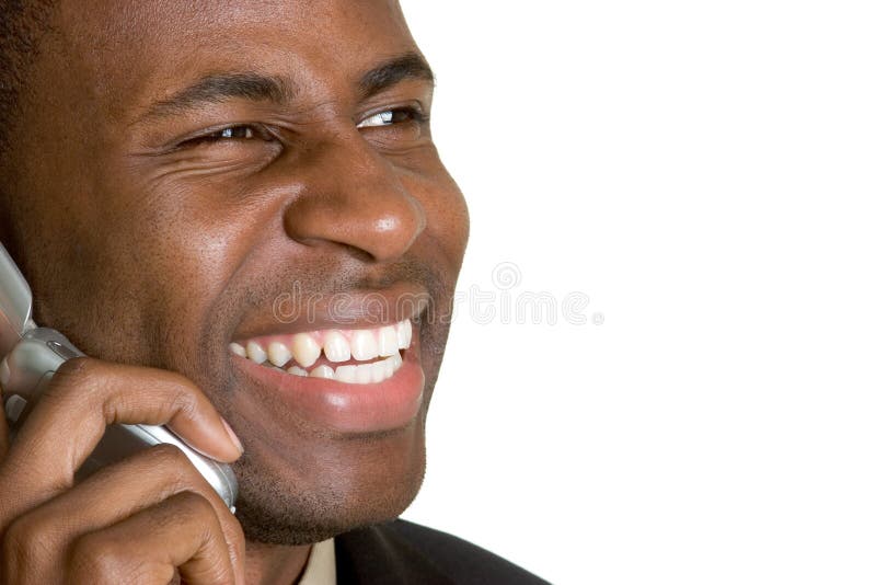 Phone Man stock photo. Image of face, african, american - 4925174