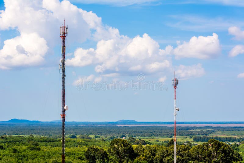 Phone mast signal stock image. Image of frequency, phone - 74574929