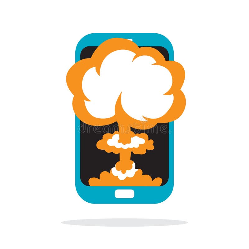 Phone Meltdown stock vector. Illustration of smart, conceptual - 59892079