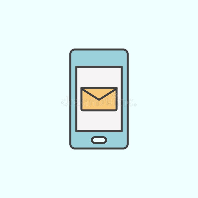 Message box color stock illustration. Illustration of communicate ...