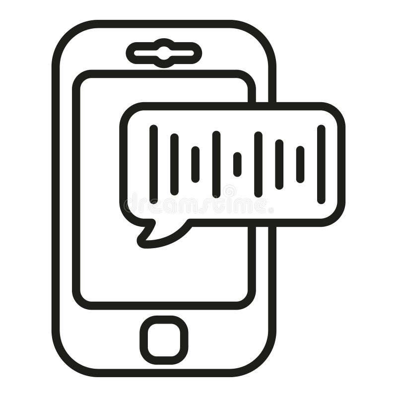 Phone Message Icon Outline Vector. Media Like Stock Vector ...