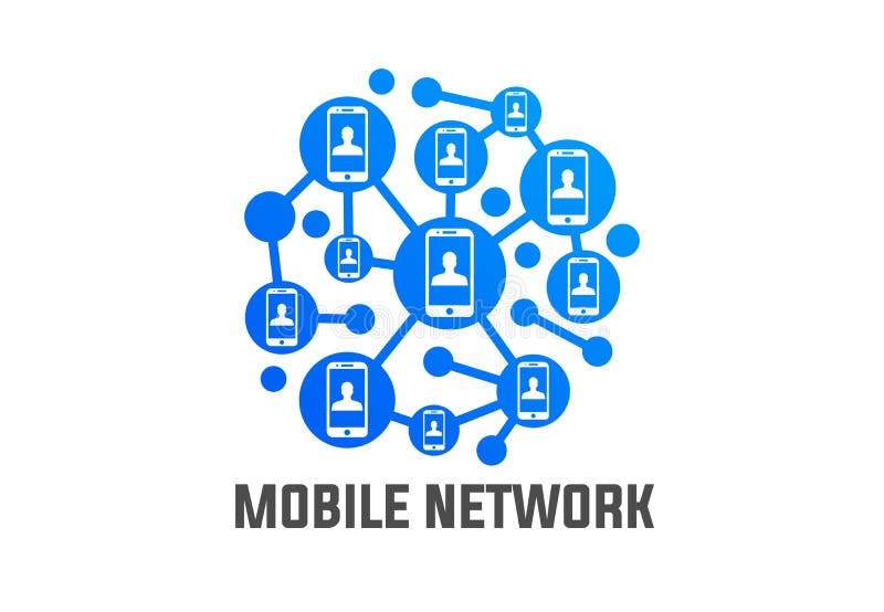 Phone Mobile Network Connection Vector Stock Vector - Illustration of ...