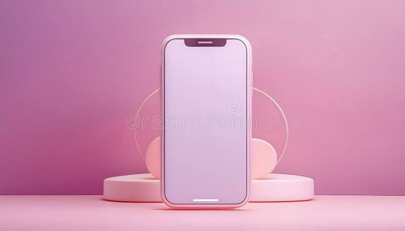 Phone Mockup Showcasing App Layout, Sleek User Interface, 3D ...