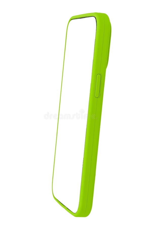 Phone Mockup with White Screen, Case Design. Modern Smartphone, Clear ...