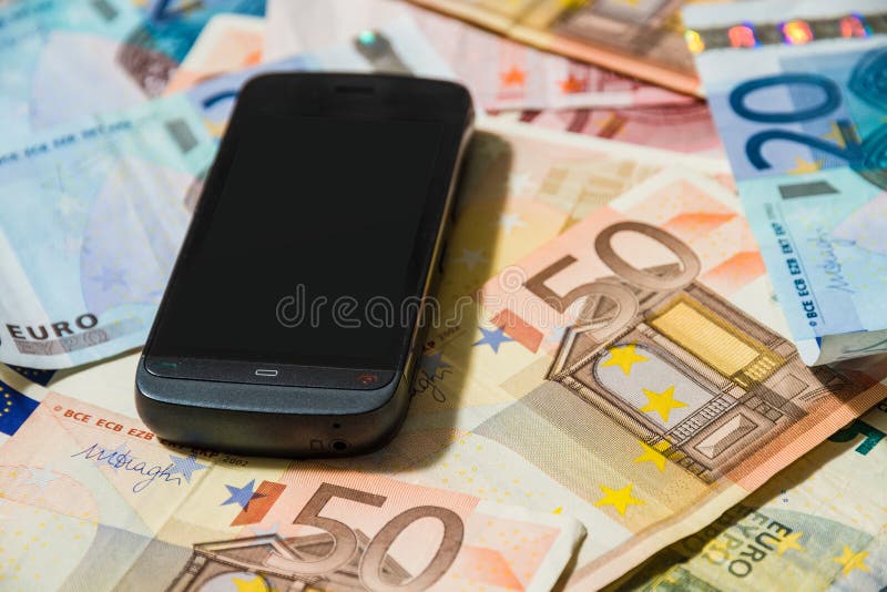 Phone and money stock photo. Image of cash, mobile, telephone - 45011438