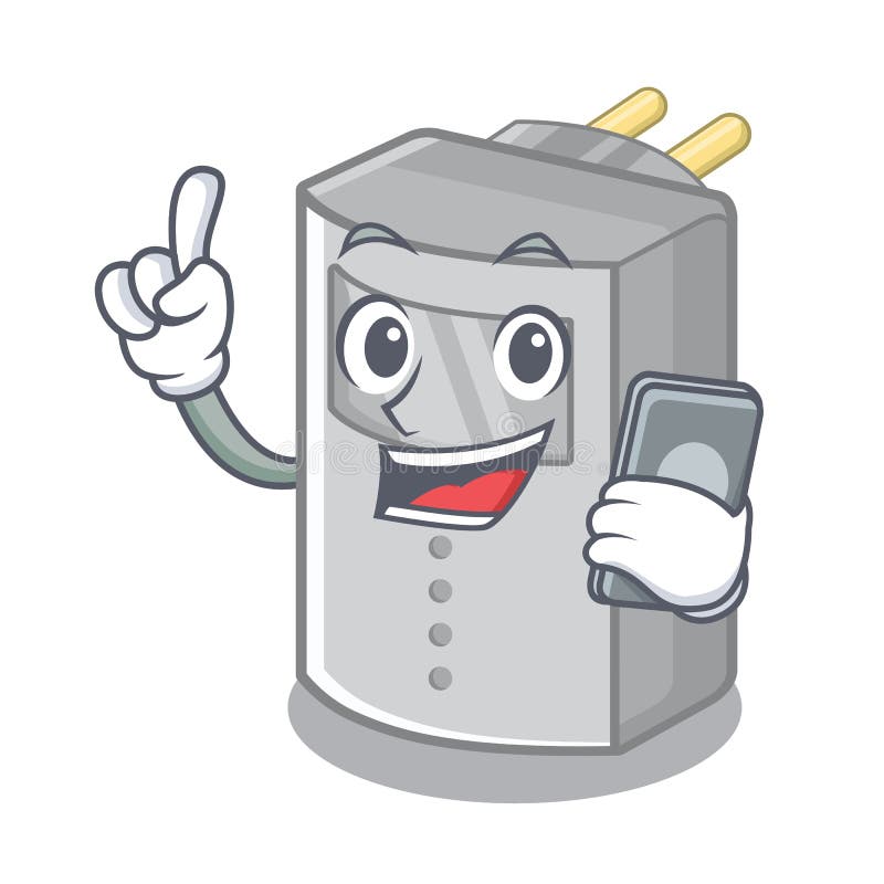 With Phone Motion Sensor Attached To Cartoon Wall Stock Vector ...