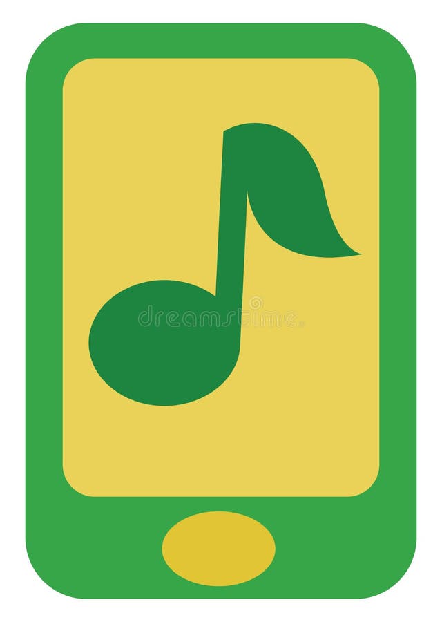 Phone music, icon stock vector. Illustration of headphones - 258926737