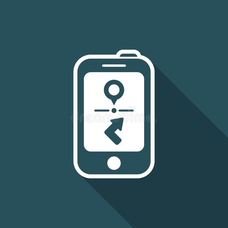 Phone navigation system stock vector. Illustration of point - 117818218