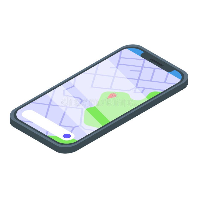 Phone Gps Navigator Icon Set. Phone Map Gps Navigation. Roadmap Icon ...