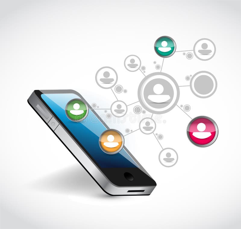 Phone Connection Wifi Illustration Design Stock Illustration ...