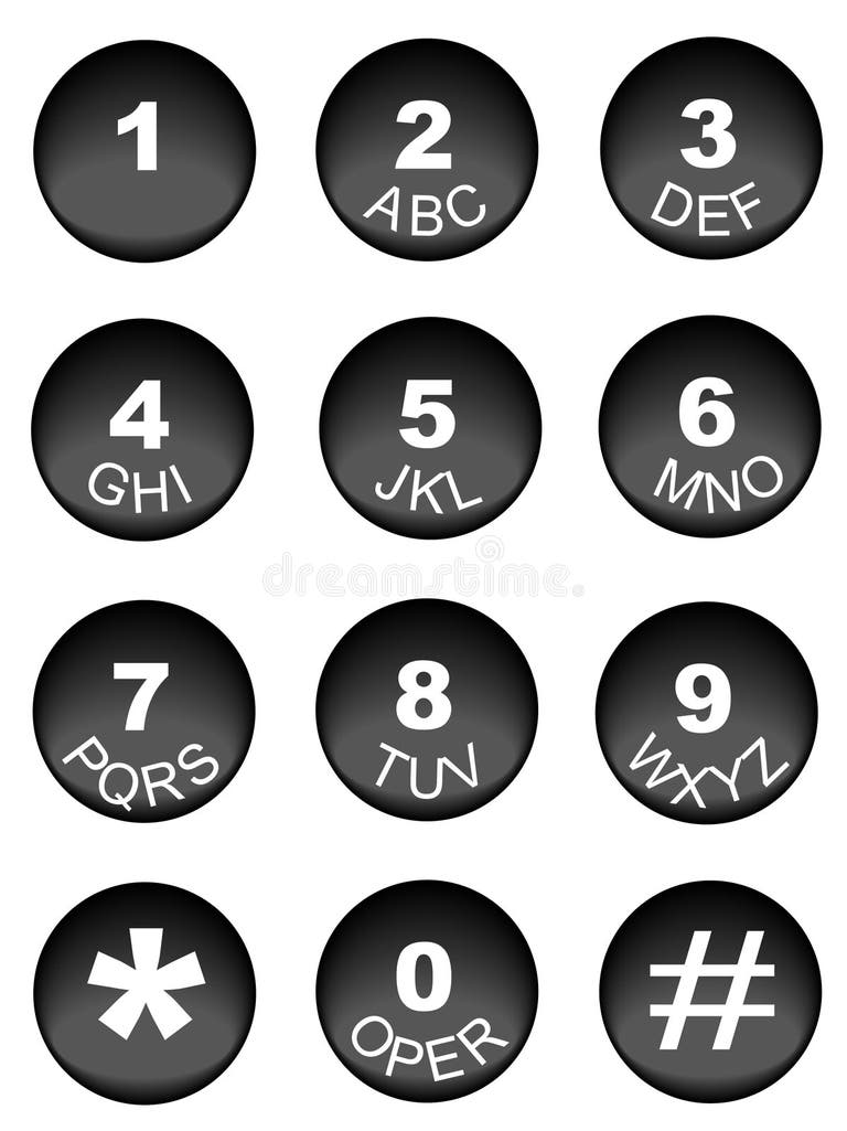 Keyboard Number Telephone Stock Illustrations – 1,143 Keyboard Number ...