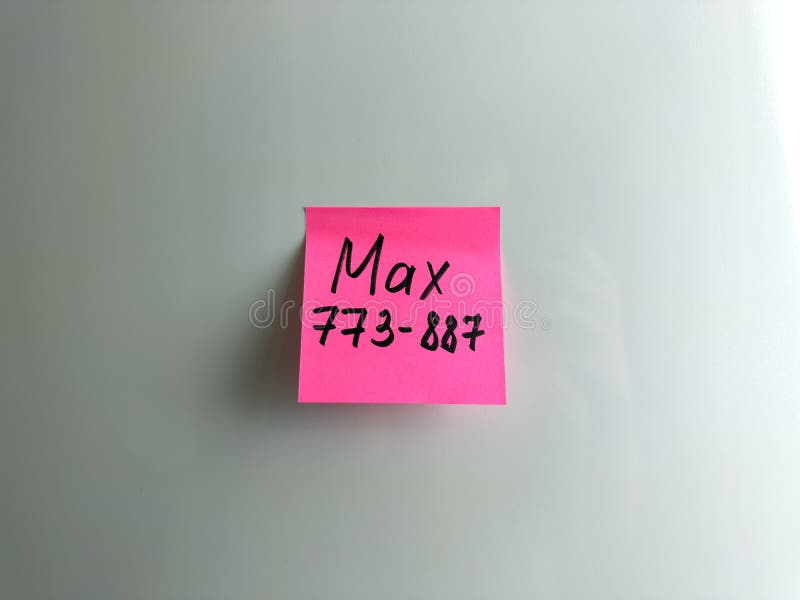 Phone Number Person Name Written Sticky Note Stock Photos - Free ...