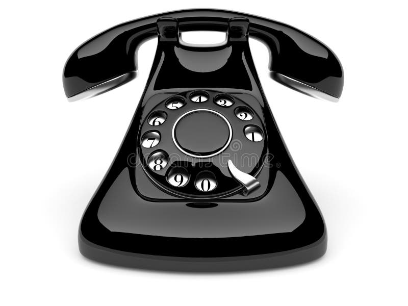 Old Style Phone Icon stock vector. Illustration of call - 22883937