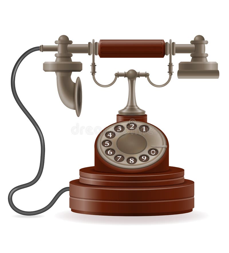 Retro Phone Handle Stock Illustrations – 211 Retro Phone Handle Stock ...