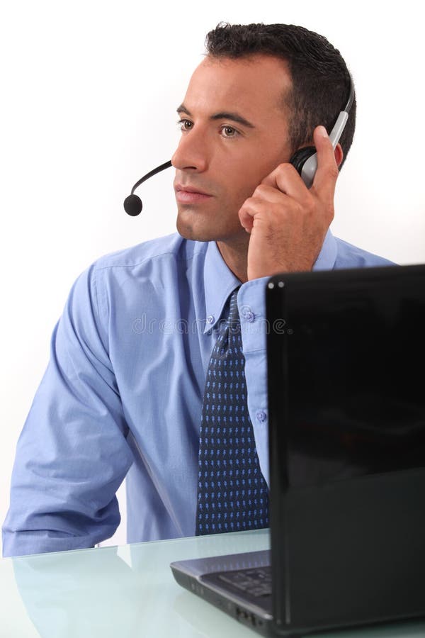 Phone operator stock photo. Image of ears, nice, gesture - 30743448
