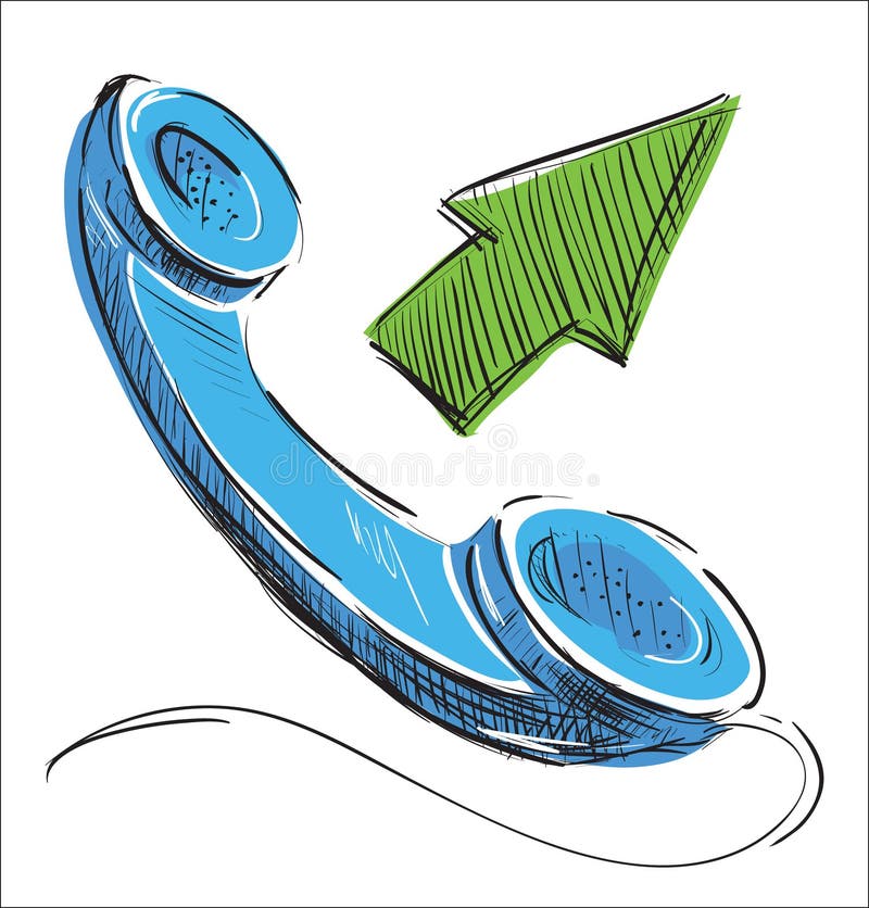 Phone Outcoming Incoming Calls And Connection Stock Vector ...