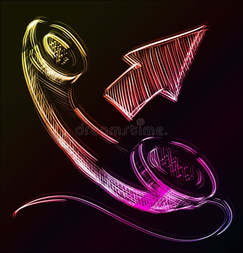 Phone outcoming call stock vector. Illustration of drawings - 33304791