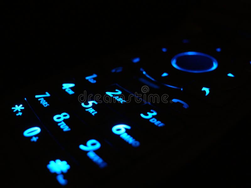 Phone pad stock image. Image of keyboard, blue, dark, detail - 3193389