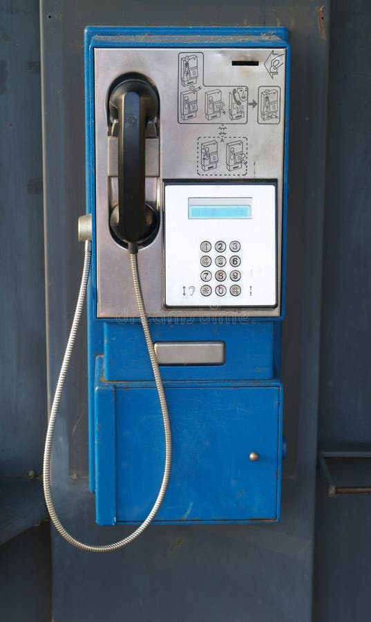 Phone in phone box stock image. Image of kiosk, silver - 6516733