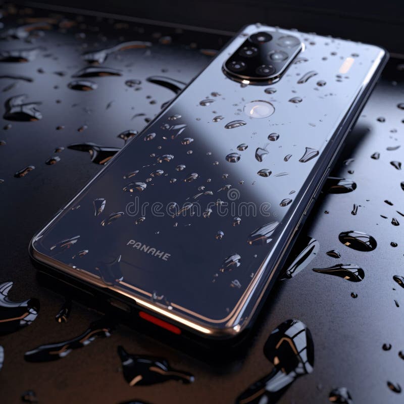 Phone 7 Plus Smartphone on Wet Table. Phone 7 Was Created and Developed ...