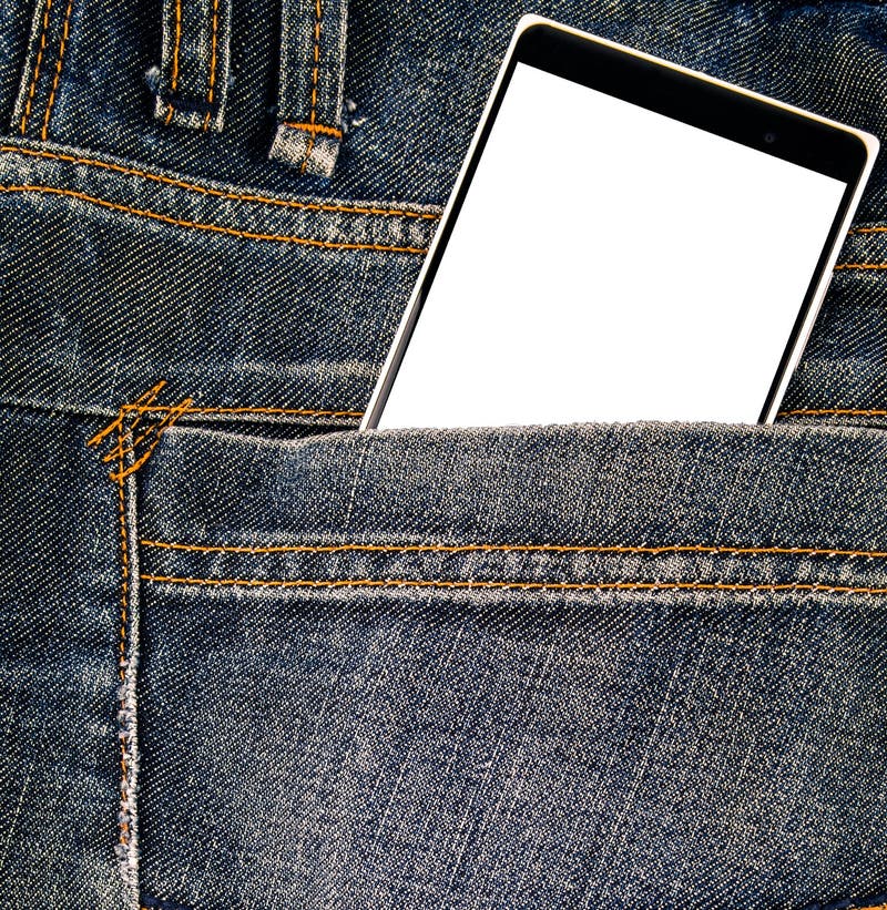 Phone in pocket stock photo. Image of blank, inside, commercials - 66262060