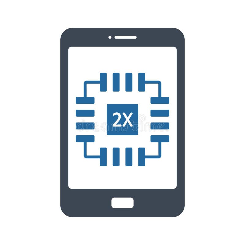 Phone Processor Color Vector Icon Which Can Easily Modify or Edit Stock ...