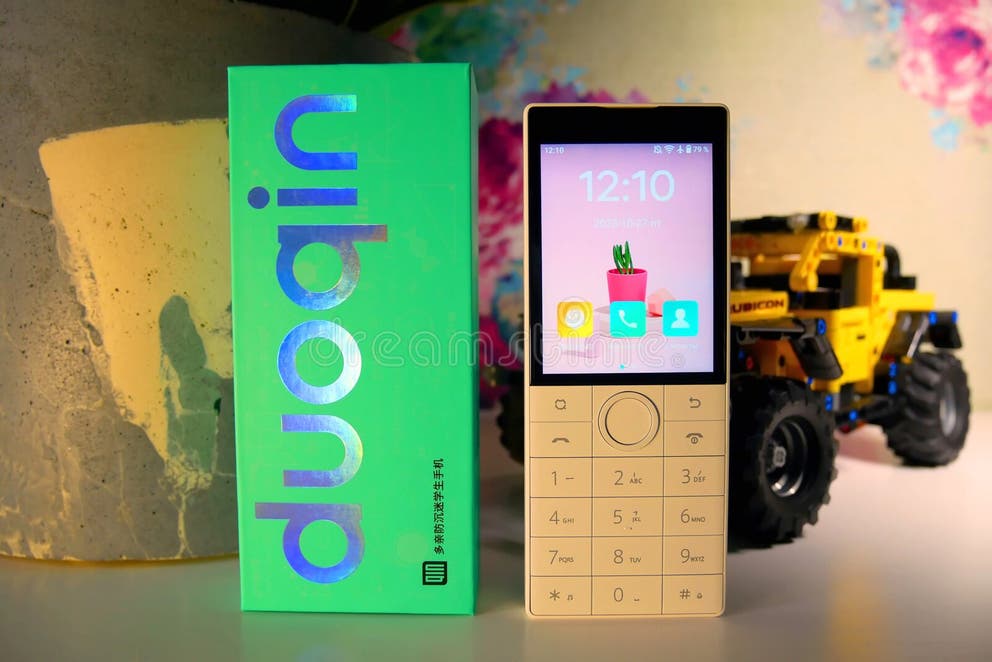 Phone with a Push-button Keyboard. Phone with Buttons Details and Close ...