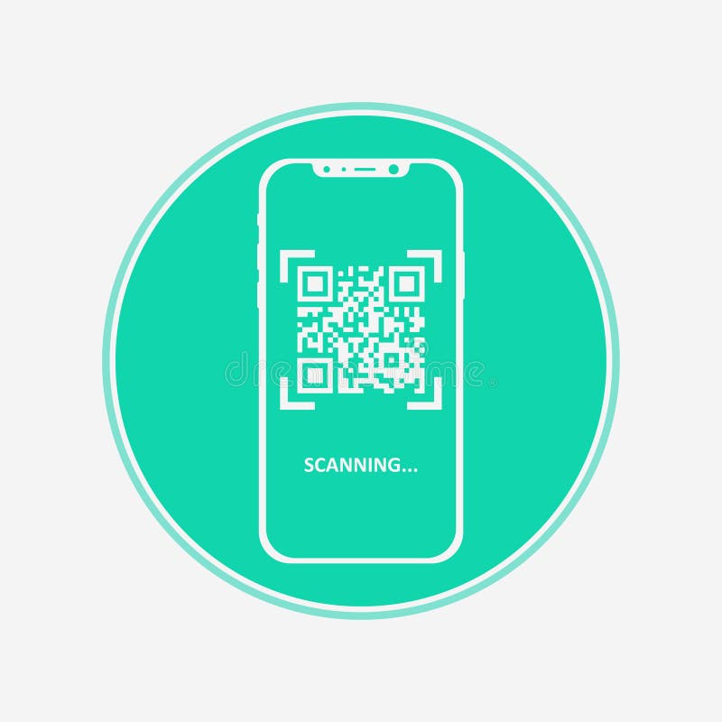Phone with Qr Code Vector Icon Sign Symbol Stock Vector - Illustration ...