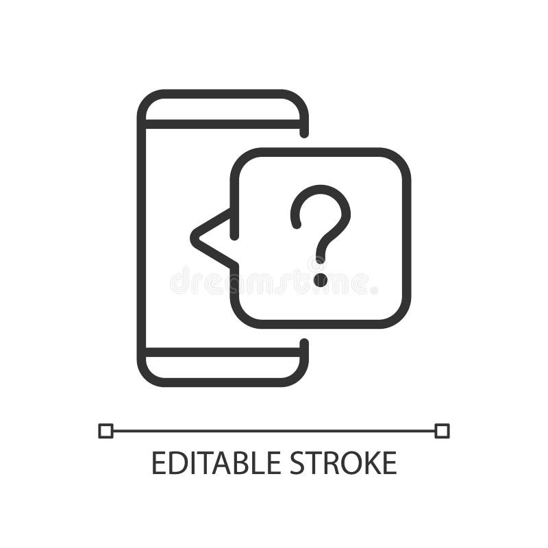 Phone Question Mark stock vector. Illustration of shadow - 42762073
