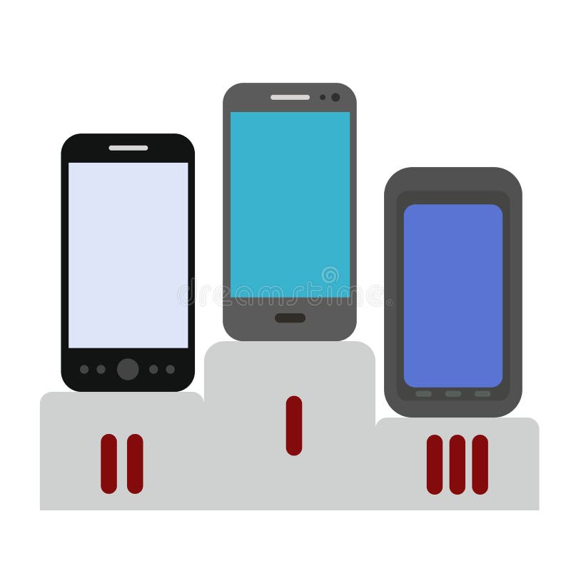 Phone Range Isolated on White Background Stock Vector - Illustration of ...