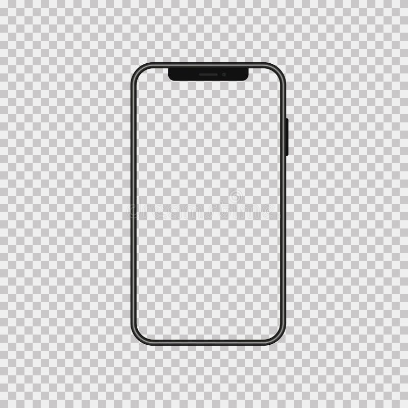 Phone in Realistic Design. Vector Isolated Illustration. Mobile Phone ...
