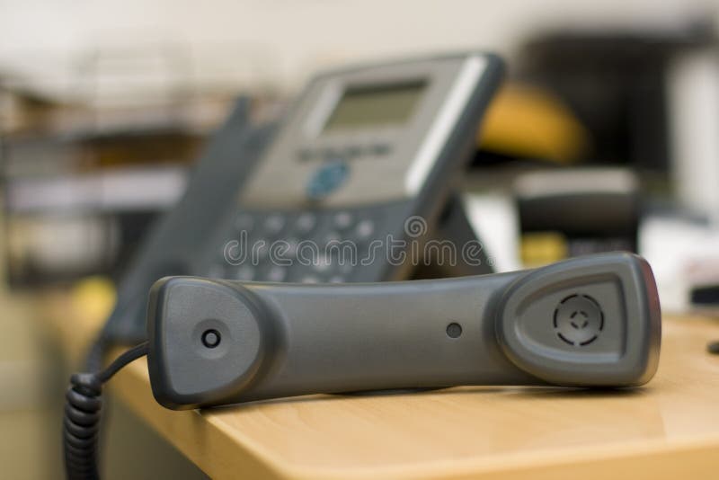Phone Receiver stock photo. Image of telephone, voip, office - 3782286