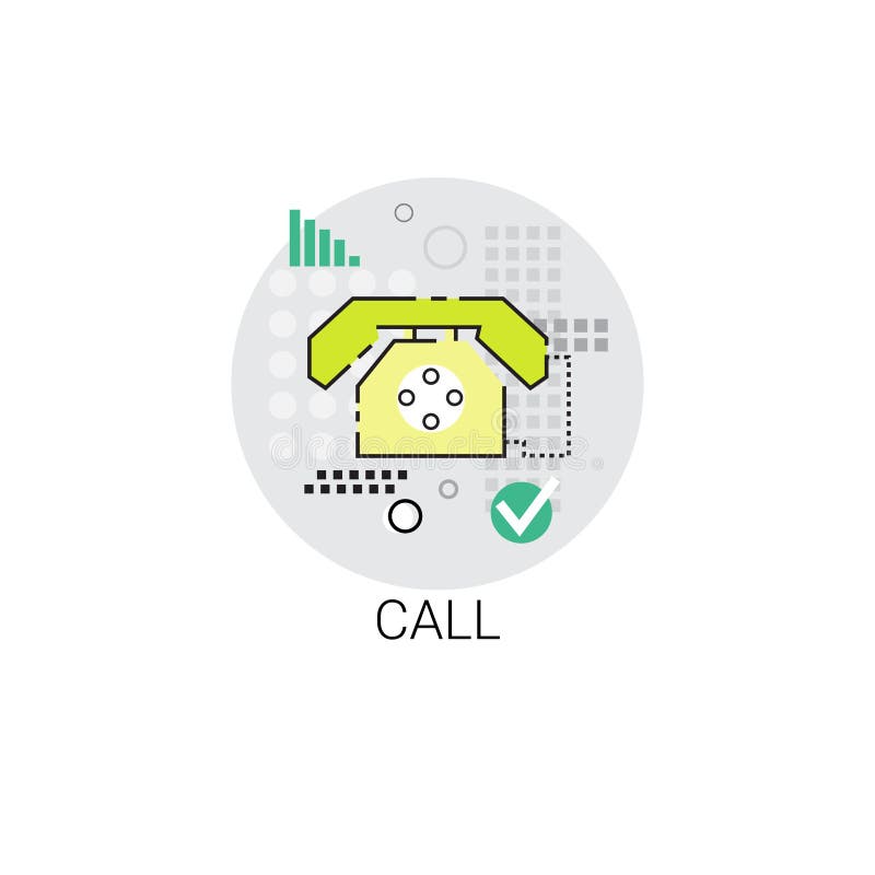 Phone Receiver Call Telephone Icon Stock Vector - Illustration of ...