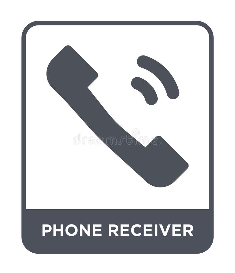 Phone Receiver Icon in Trendy Design Style. Phone Receiver Icon ...