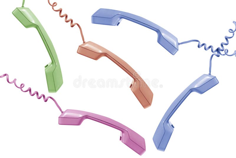 Phone Receivers stock photo. Image of hanging, handsets - 41211100