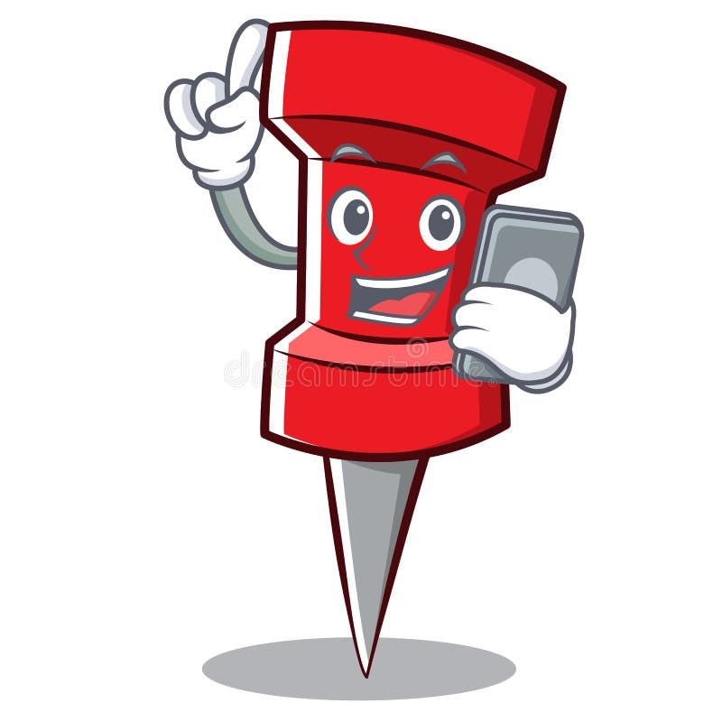 Red Push Pin Icon Cartoon Stock Illustrations – 161 Red Push Pin Icon ...