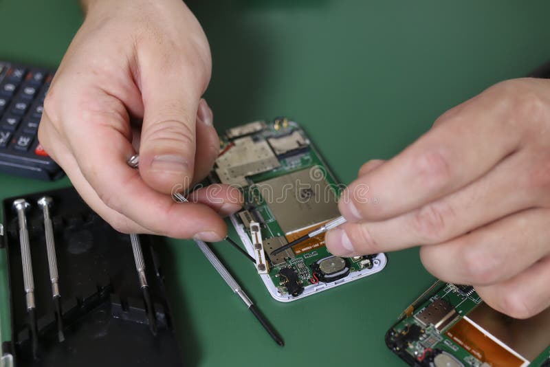 Phone repair chip stock image. Image of power, computer - 81291895