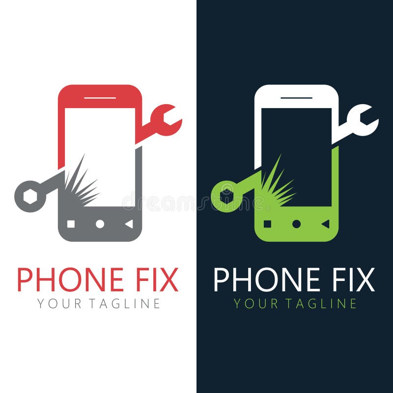 Phone Repair Service Logo Template Stock Vector - Illustration of ...