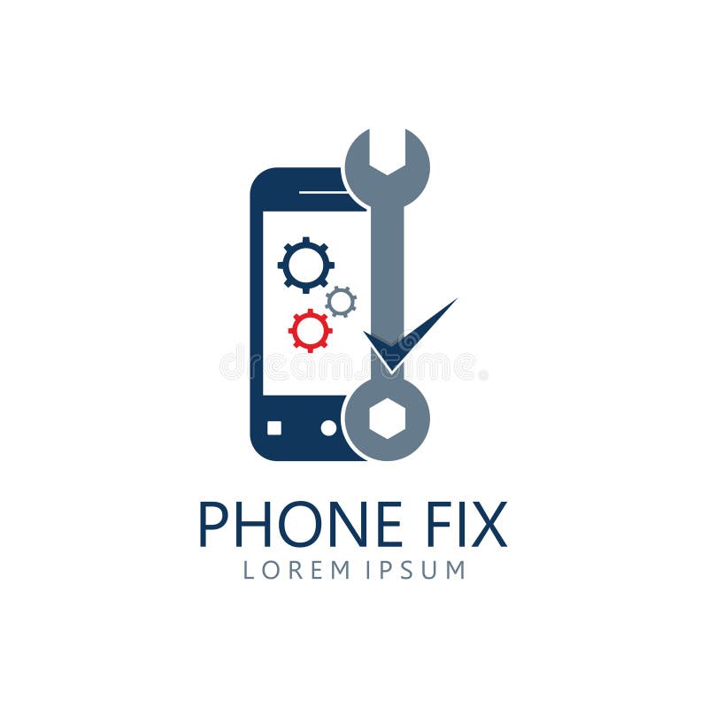 Phone Repair Service Logo Template Stock Vector - Illustration of ...