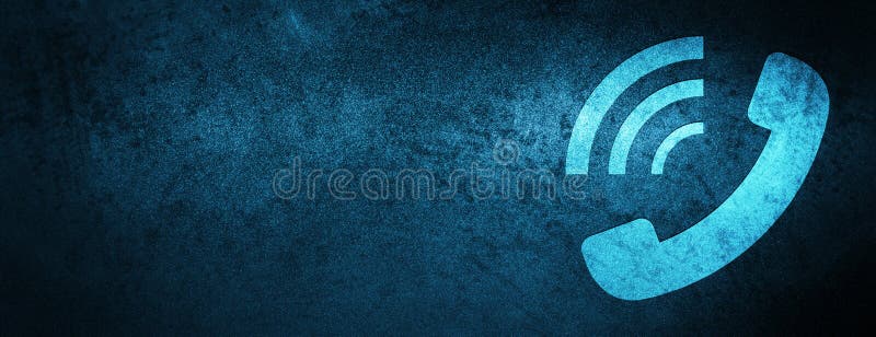 Phone Ringing Icon Special Blue Banner Background Stock Illustration ...