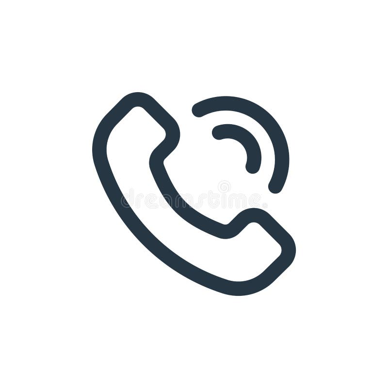 Phone Ringing Icon Vector from Interface Concept. Thin Line ...