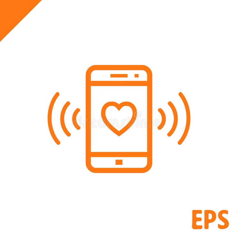 Cord Heart Phone Stock Illustrations – 81 Cord Heart Phone Stock ...