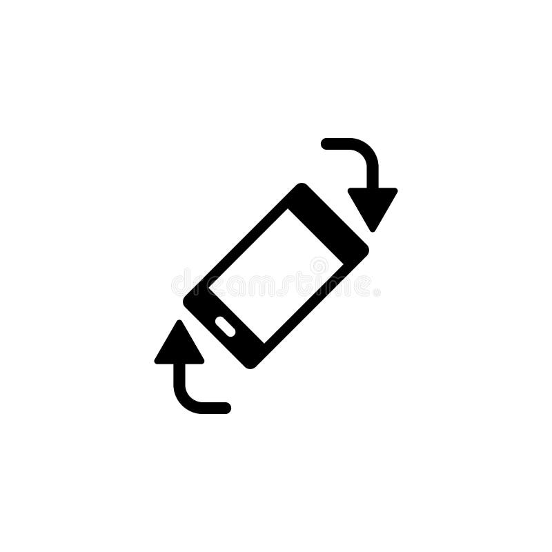 Phone, Rotate, Arrows Vector Icon. Simple Element Illustration from UI ...