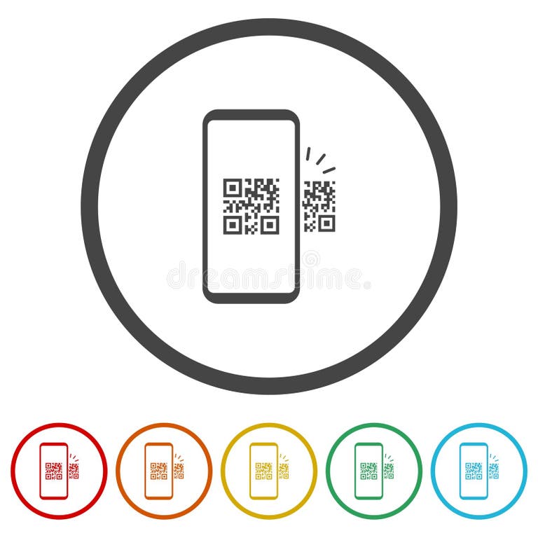 Qr Code Circle Stock Illustrations – 674 Qr Code Circle Stock ...