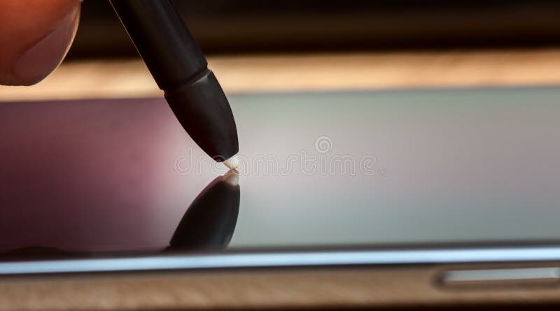 Phone screen close-up. stock image. Image of computer - 57414321