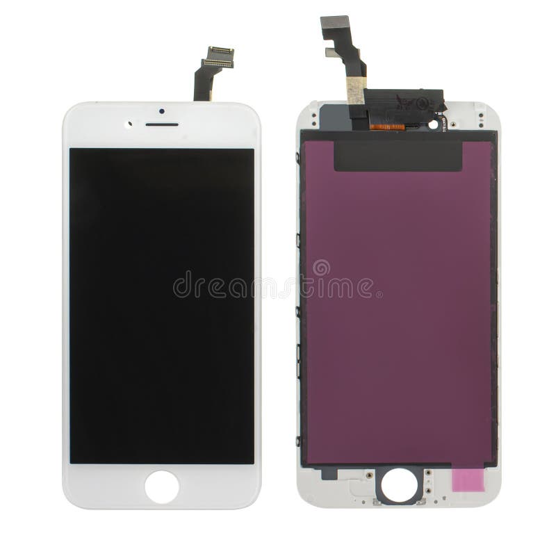 Phone Screen, Spare Part for Phone, on a White Background Stock Image ...