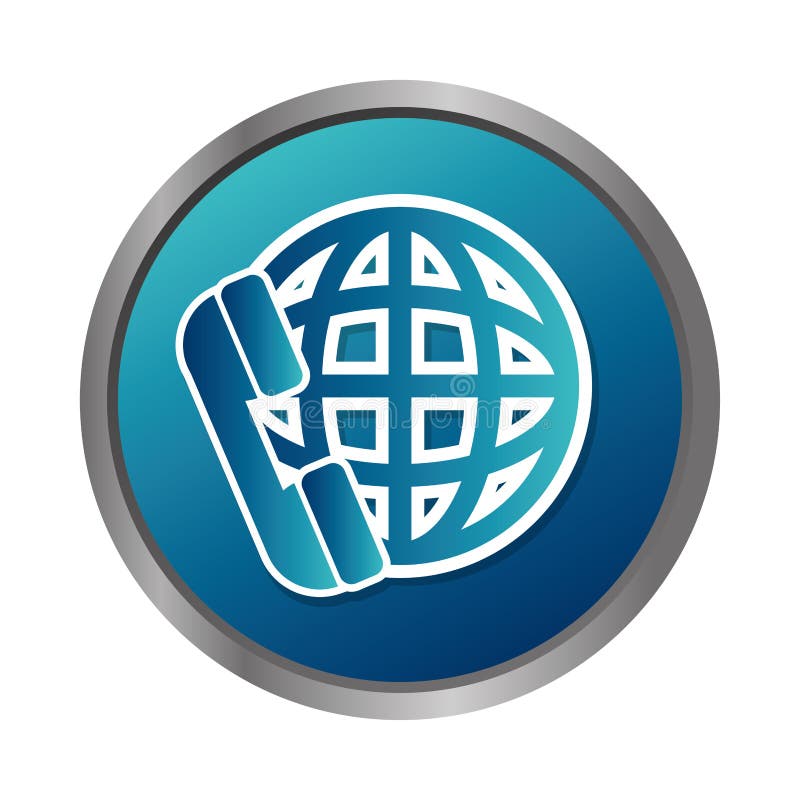 Phone service button icon stock illustration. Illustration of mobile ...